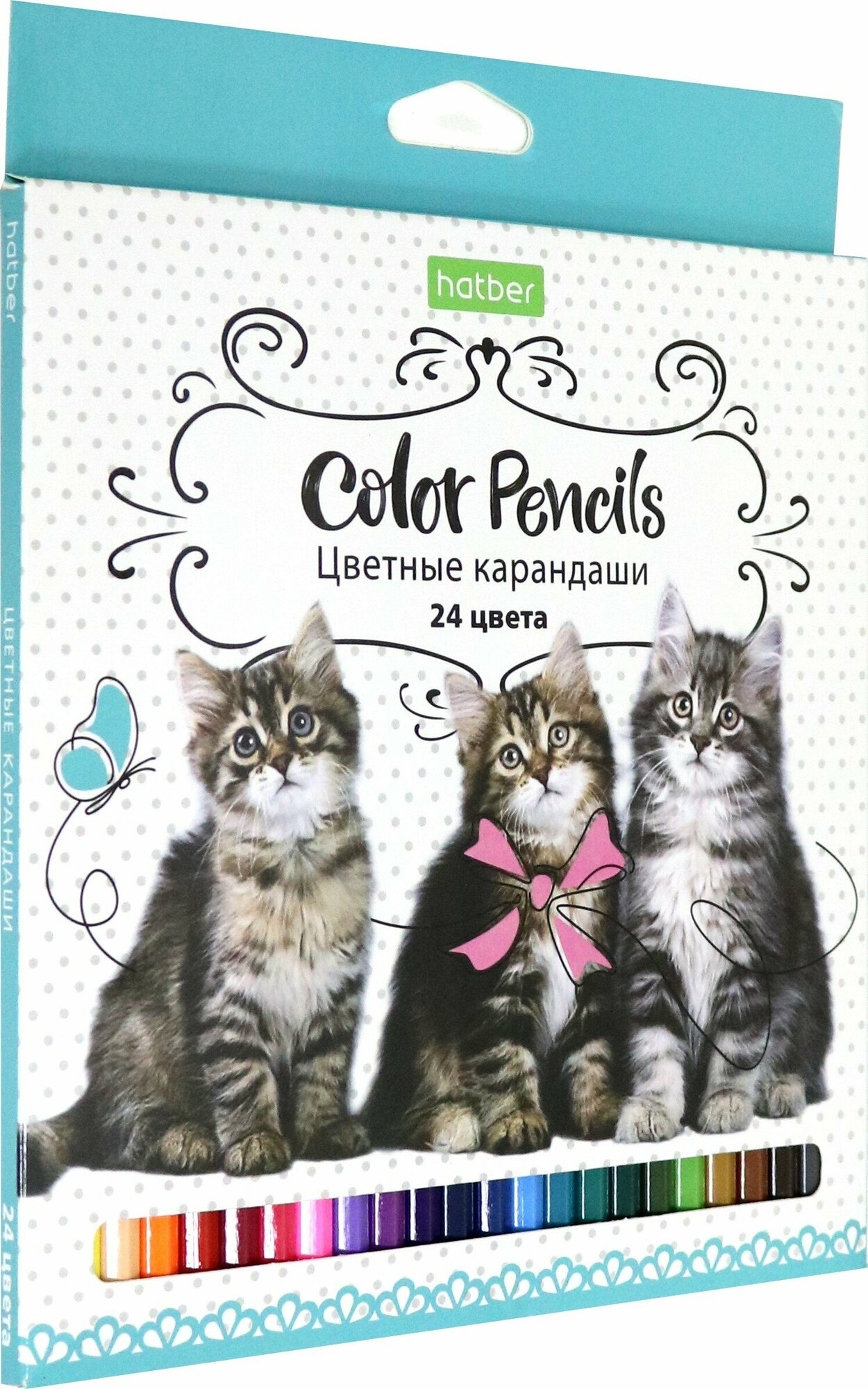 Карандаши цветные "ECO. Верные друзья", 24 цвета (CS_068384)