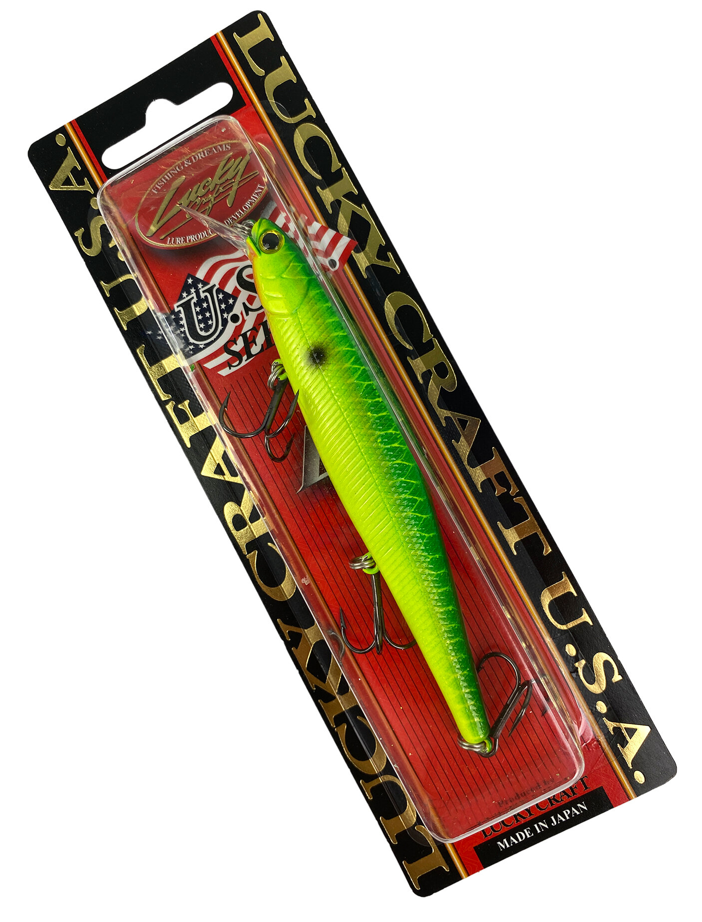 Lucky Craft Slender Pointer 112MR 111 peacock - воблер для ловли хищной рыбы, 112 мм