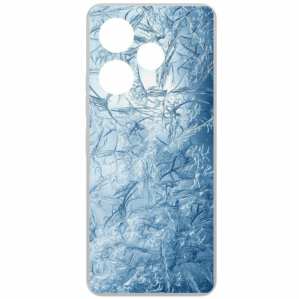 Чехол-накладка Krutoff Clear Case Лед для TECNO Pova 6, с рисунком, термопластичный полиуретан (TPU)