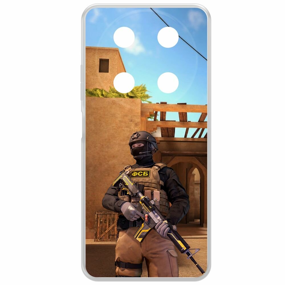 Чехол-накладка Krutoff Clear Case Cтандофф 2 (Standoff 2) - ФСБ для ITEL RS4