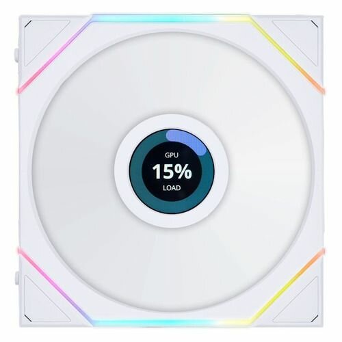 Вентилятор Lian-Li Uni Fan TL 140 LCD ARGB 140х140x28 белый 7-pin (G99.14TLLCD1W.00) Ret