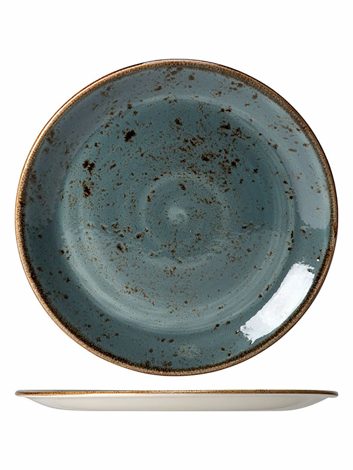 Тарелка мелкая Steelite Craft Blue круглая, 20 см