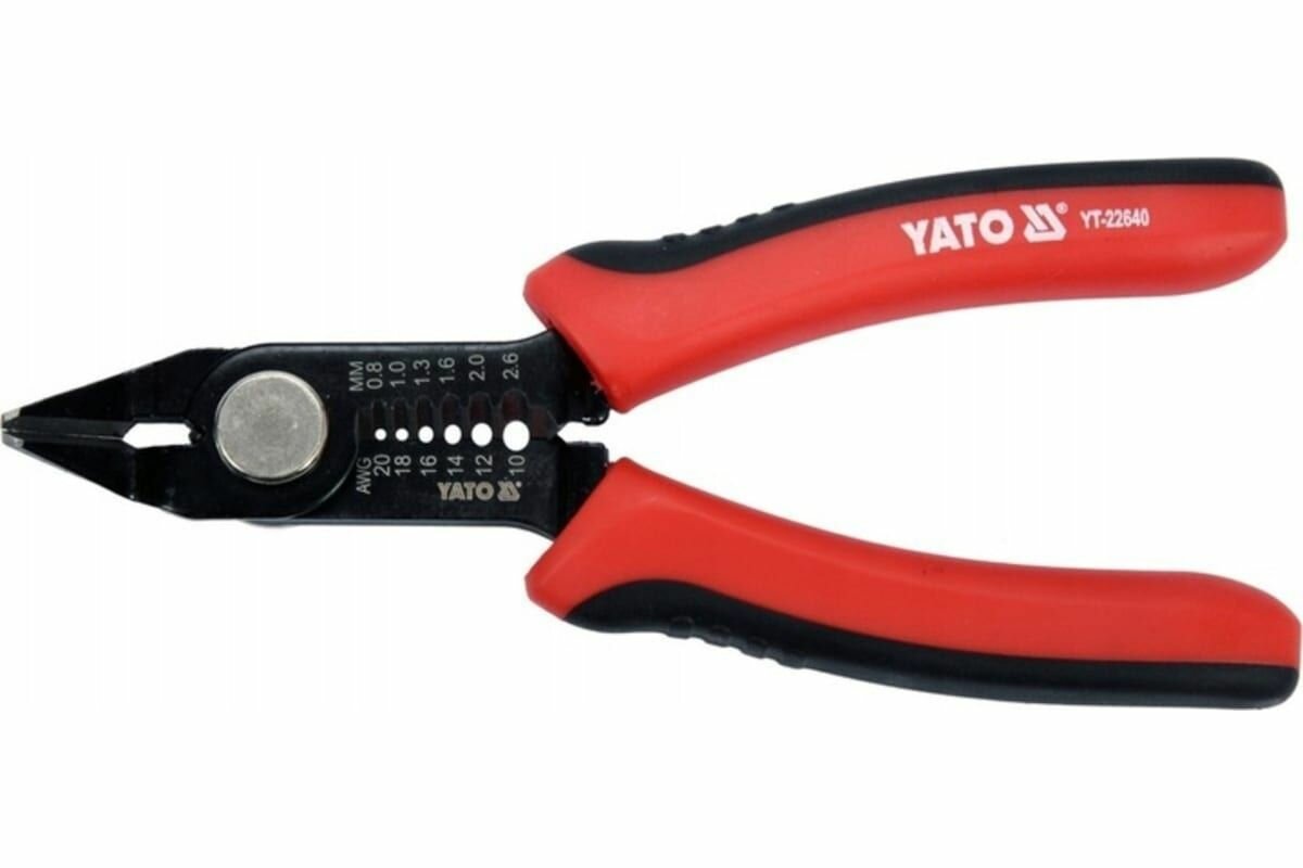 Бокорезы диагональные 140мм с функцией зачистки проводов сечением 0.8-2.6мм