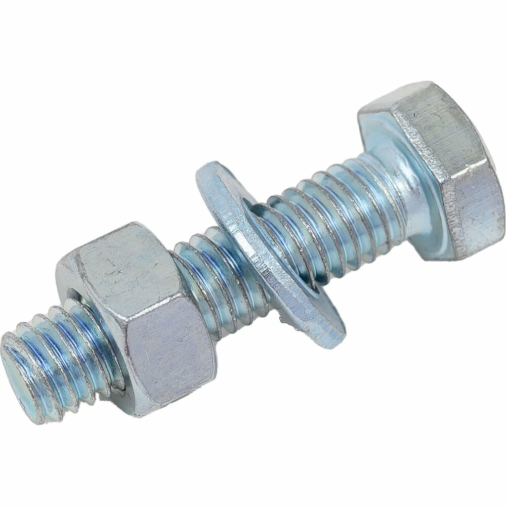 Болт с ш/г крепежная техника набор, полная резьба, din 933, 6x25, 20 шт. 17832