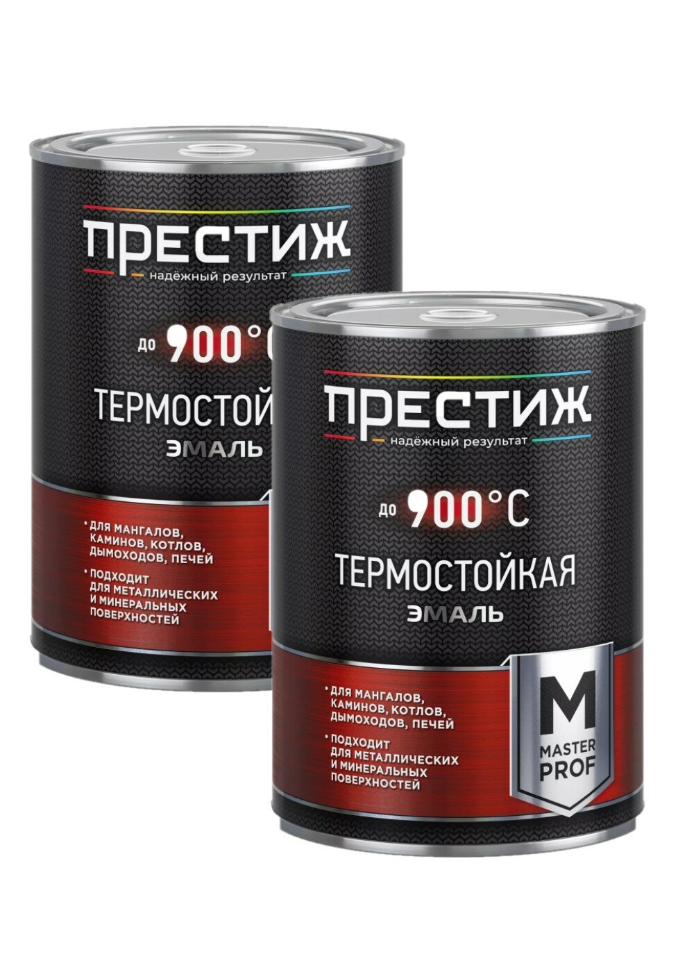 Набор Эмаль термостойкая, до 700С, белая 0,4 кг 2 шт