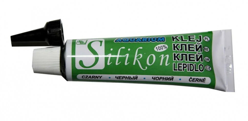 Герметик силиконовый аквариумный Jaba Silikon, чёрный, 60 мл