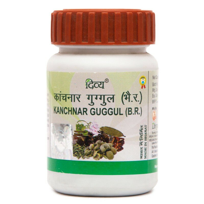 Канчнар Гуггул марки Дивья (Kanchnar Guggul Divya), 80 таблеток