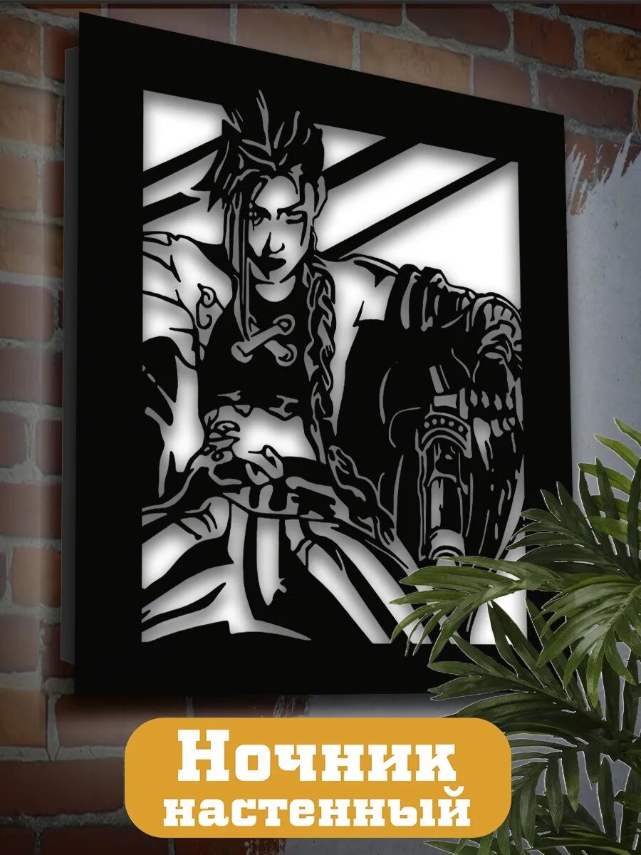 Настенный светильник панно Сериал Аркейн (игры, лол, arcane, jinx, лига легенд) - 2556