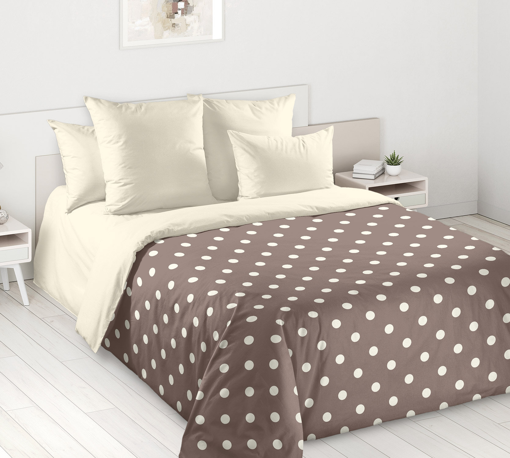 Постельное белье 2-сп с европрост. с Одеялом (комплект) Перкаль 70х70 "Элис 1"