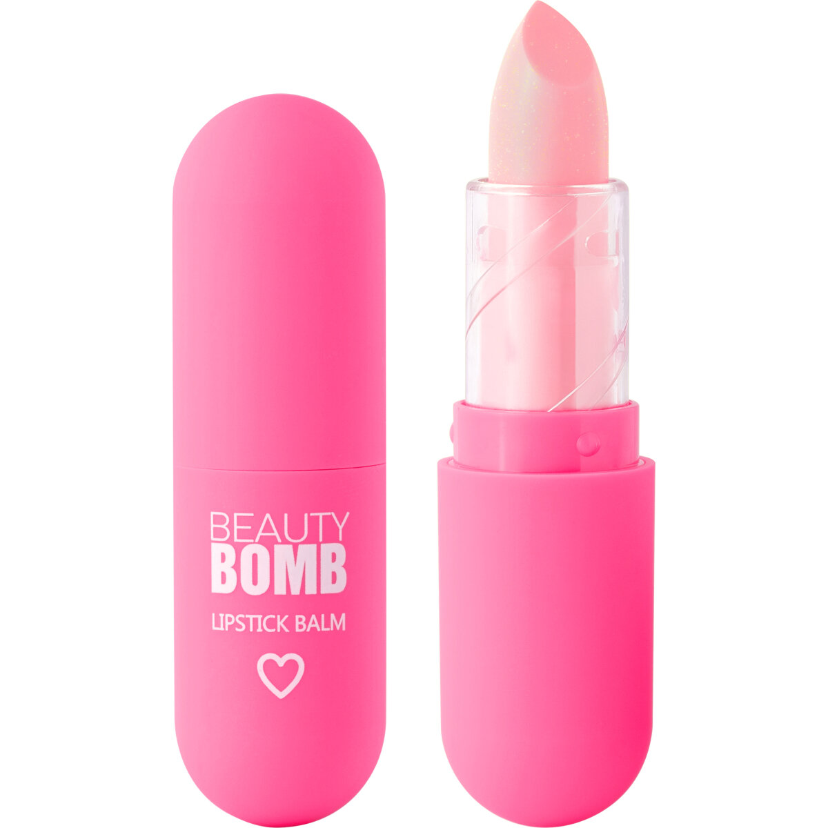 Помада-бальзам для губ Beauty Bomb Color Lip Balm тон 02, нежно розовый с шиммером, 4 г