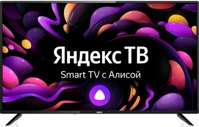 40" Телевизор BBK 40LEX-7257/FTS2C FULL HD, черный, смарт ТВ, YaOS 40LEX-7257/FTS2C (B)