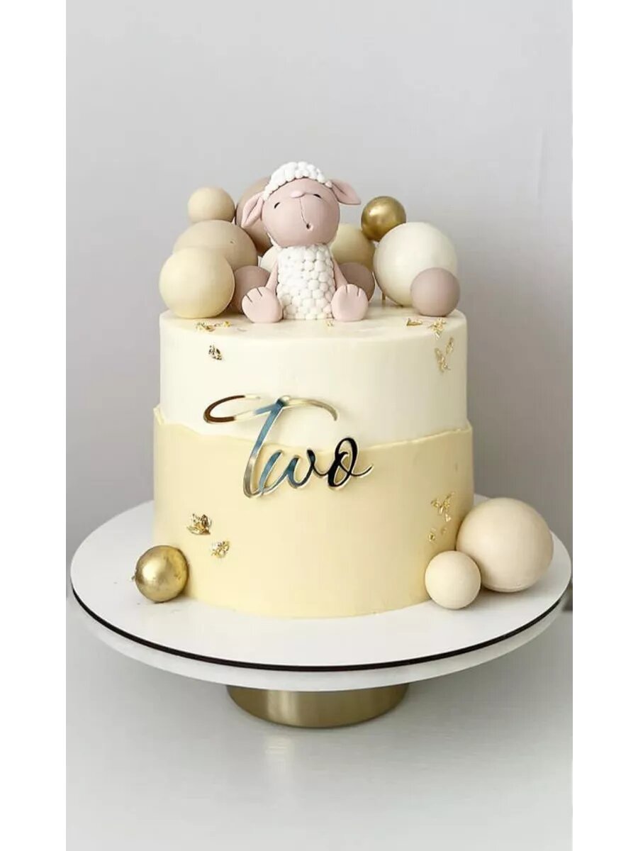 Топпер для торта Two на два годика
