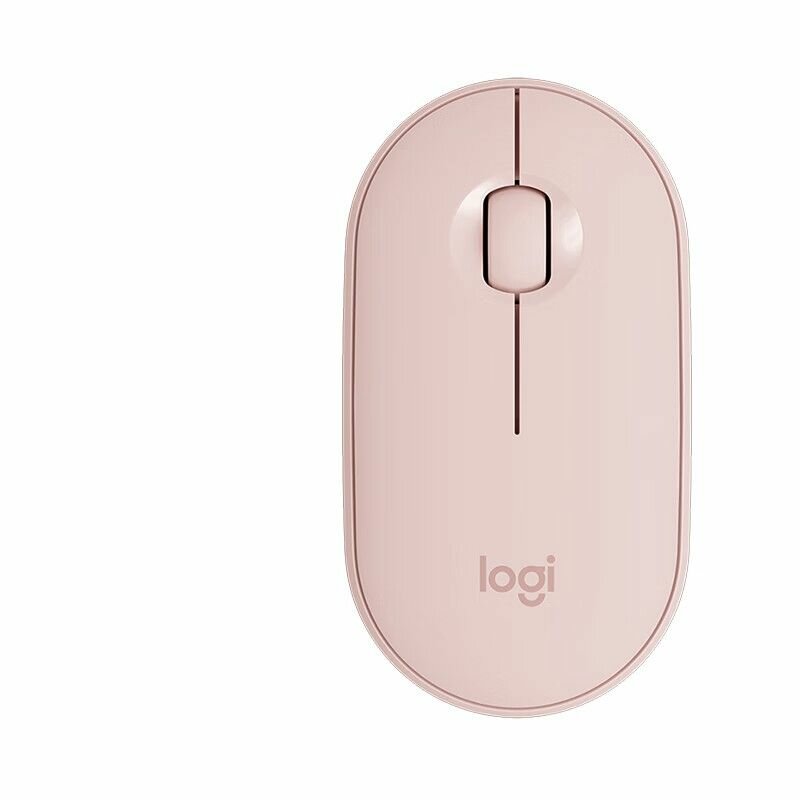 Logitech Игровая мышь беспроводная Pebble, розовый