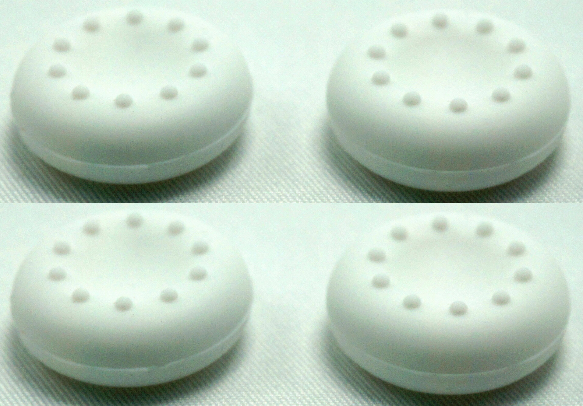 Насадки на стики IVYUEEN, для геймпада PS5 PS4 и XBOX ONE белые, силикон, 4 штуки