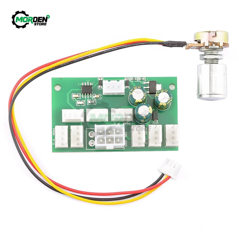 DC 12V 2510-4P 8Miner Speed PWM контроллер, 8-канальный концентратор, высокомощный вентилятор с контроллером, регулятор скорости, источник питания 6P