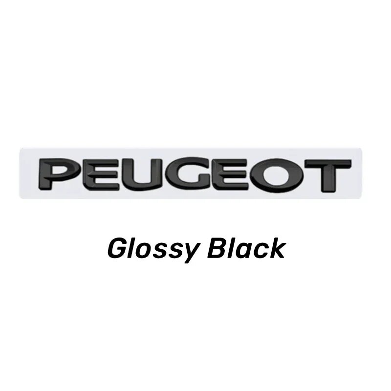 Автомобильная эмблема из АБС-пластика, наклейка на задний багажник для Peugeot 308 408 2008 206 208 307 3008 406 407 207 4007 4008 301 5008 Letter, аксессуары