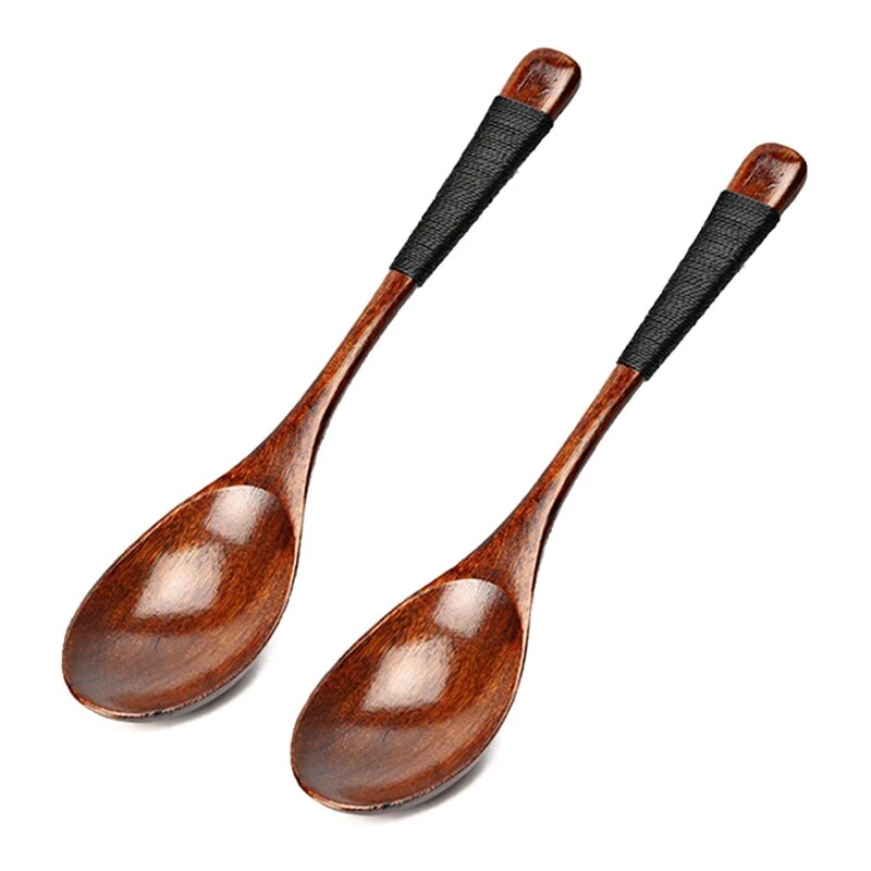 Деревянные ложки японские, 2 шт, Black 19x4cm