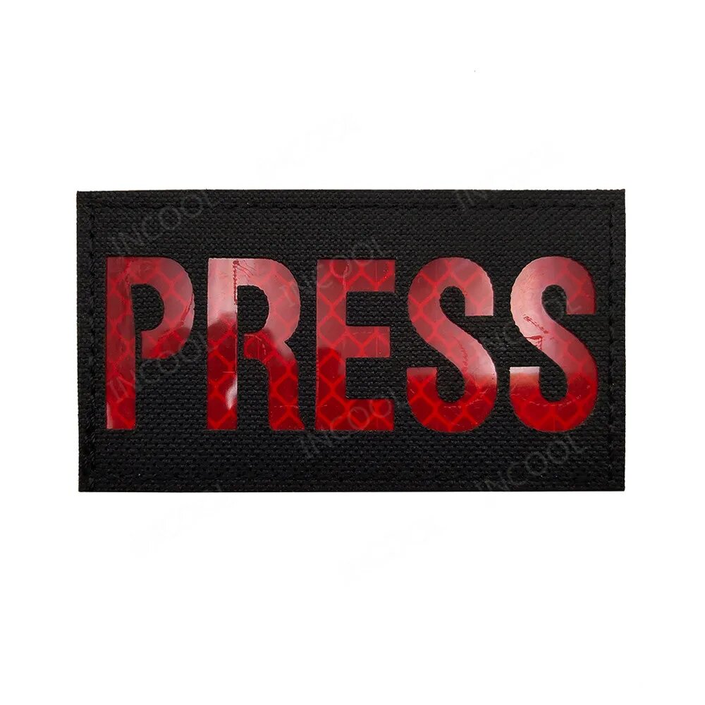 Светоотражающие патчи для пошива Красный, 2 Reflective Red