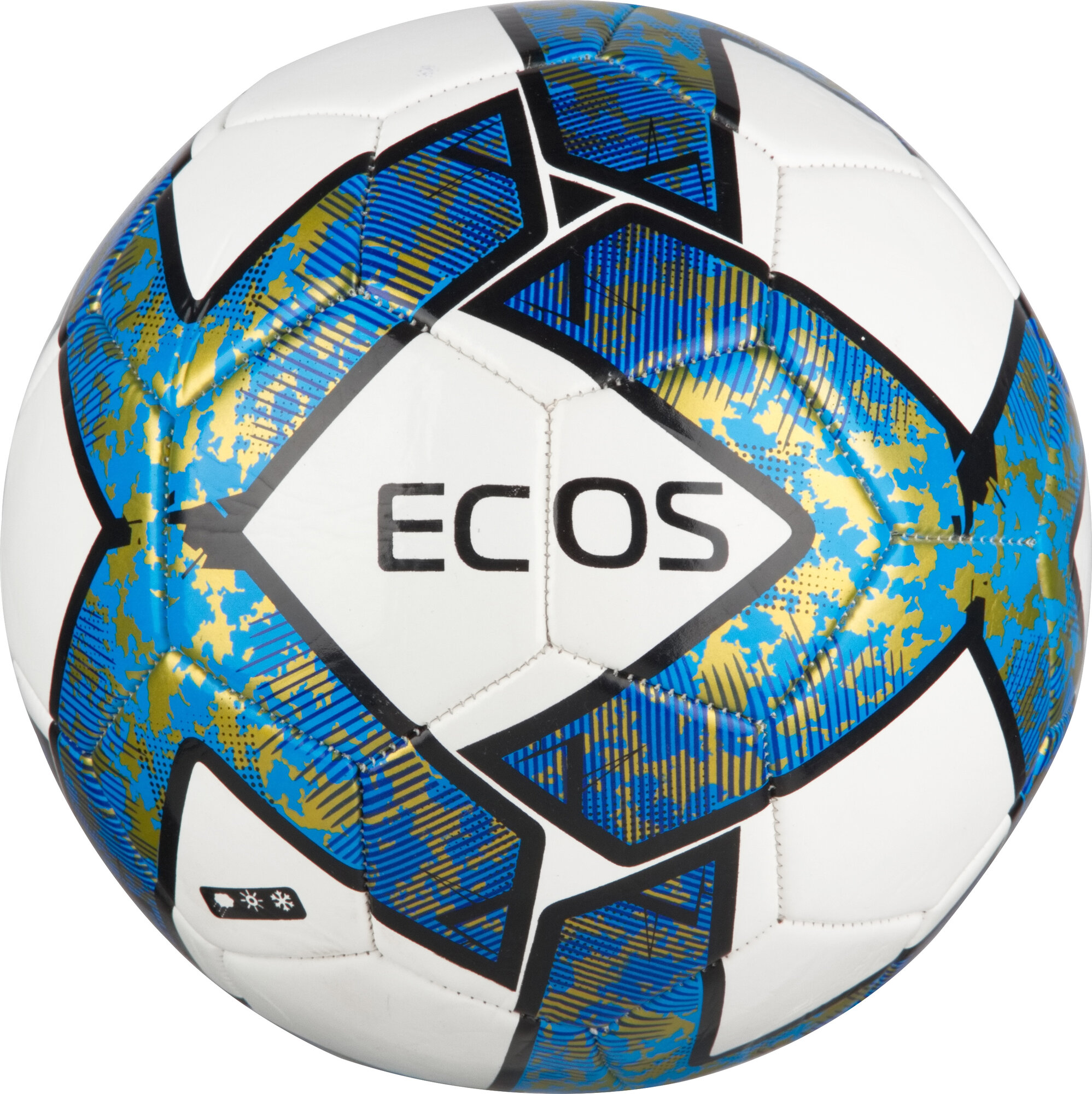 Мяч футбольный Ecos, машинная сшивка, размер: 5, цвета в ассортименте, без возможности выбора