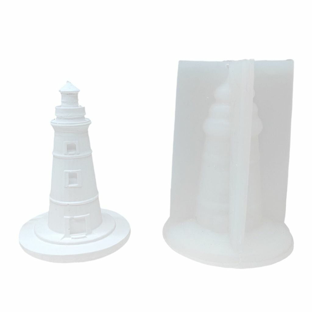 Силиконовые формы в форме маяка для держателя чайной свечи, украшения дома свечей, чашки