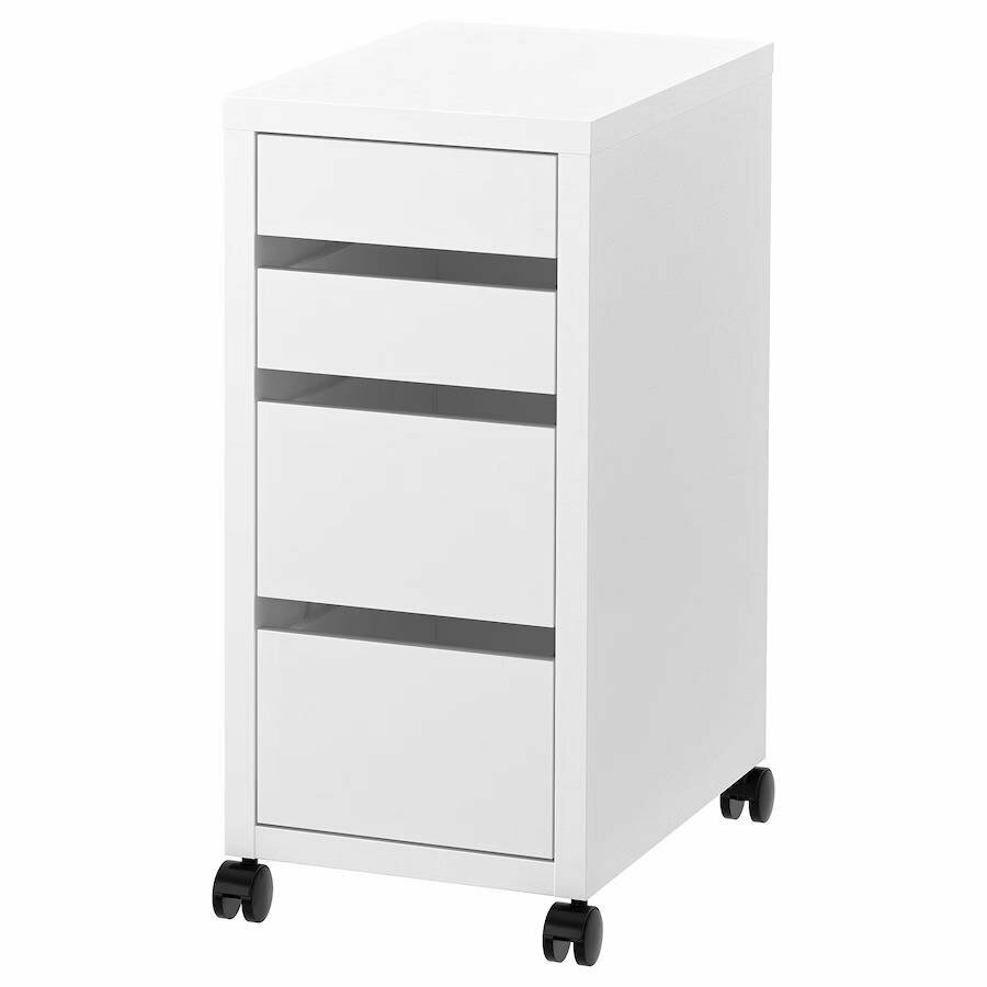 MICKE IKEA 902.130.78 Комод на колесиках 35х75 Белый