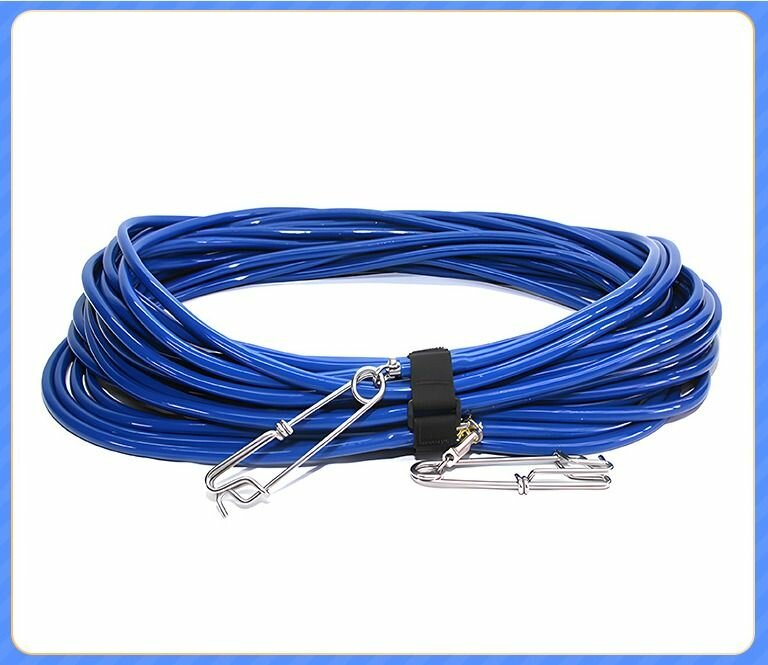 Плавающий линь Riffe 20 метров с карабинами (Vinyl Bungee Float Line Assemblies) BLUE