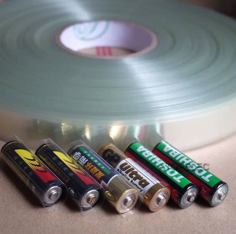 Обертка для одной батареи AA 14500, 1 м, ширина 23 мм, диаметр 14,5 мм, термоусадочная трубка из ПВХ 2:1, черный/красный/желтый/зеленый/синий/белый/прозрачный