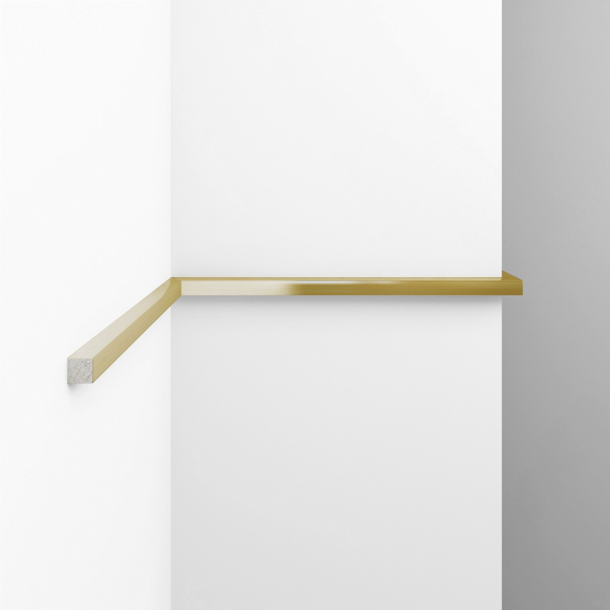 Рейки декоративные на стену дюрополимер DECOMASTER (декомастер), 7х7х2900 мм D137-943 ДМ золото