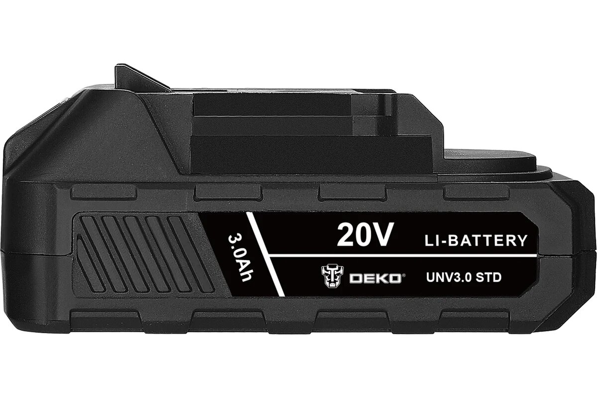 Аккумулятор DEKO UNV3.0, для инструментов, слайдерная, 20B, 3Ah, чёрный