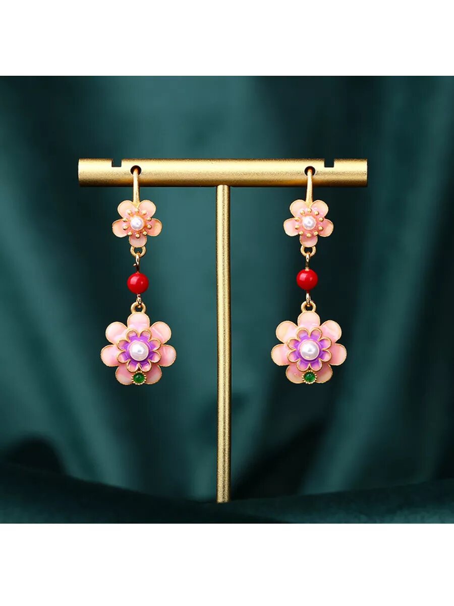 Серьги, жемчуг имитация