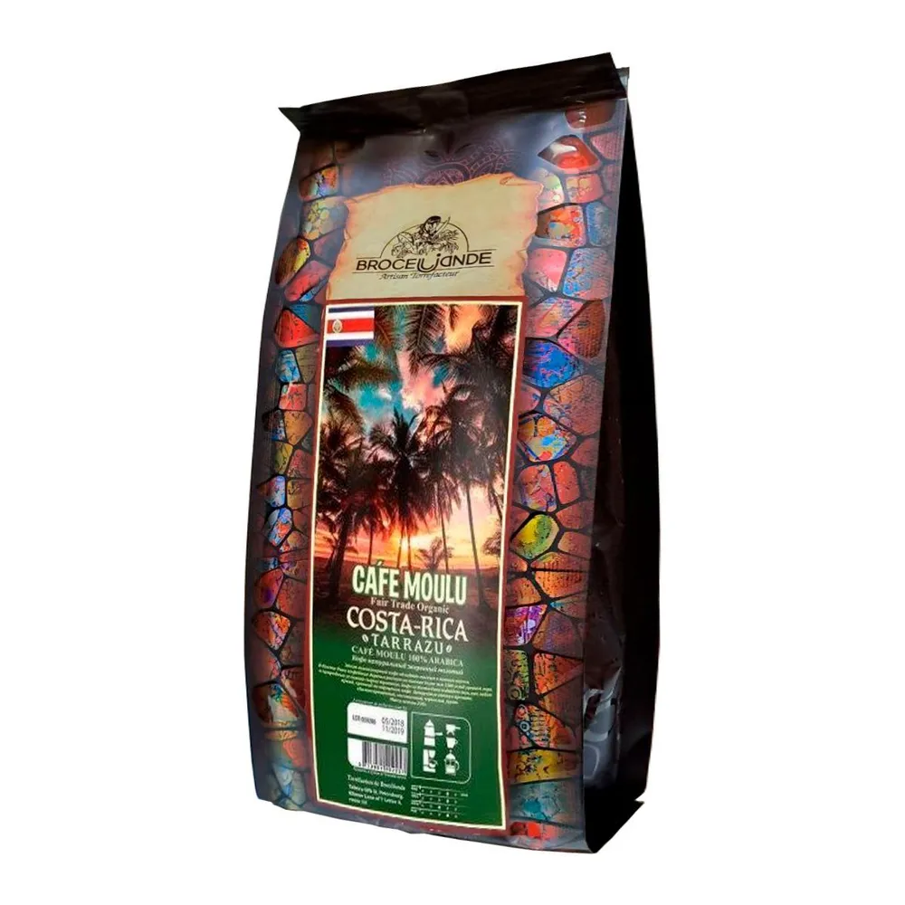 Кофе молотый Broceliande "Costa-Rica", 100% арабика, мягкая упаковка, 250г