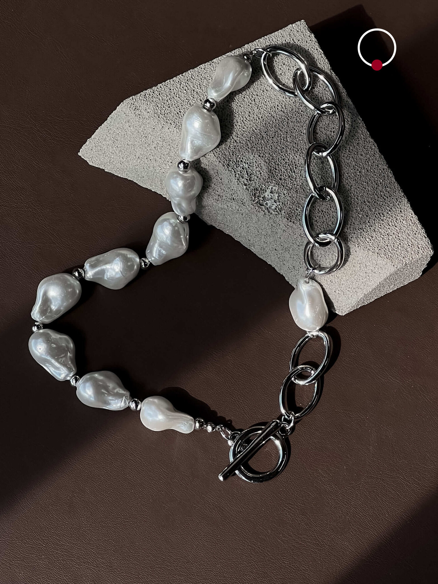 Колье, жемчуг барочный, жемчуг имитация