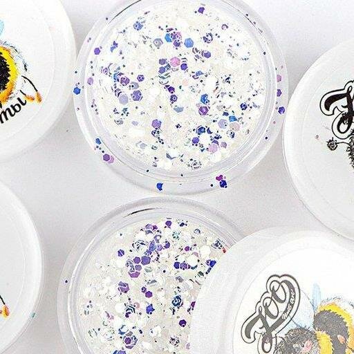 Шестигранники микс Диско соты Zoo Nail Art №1329 радужный блеск, 2 г