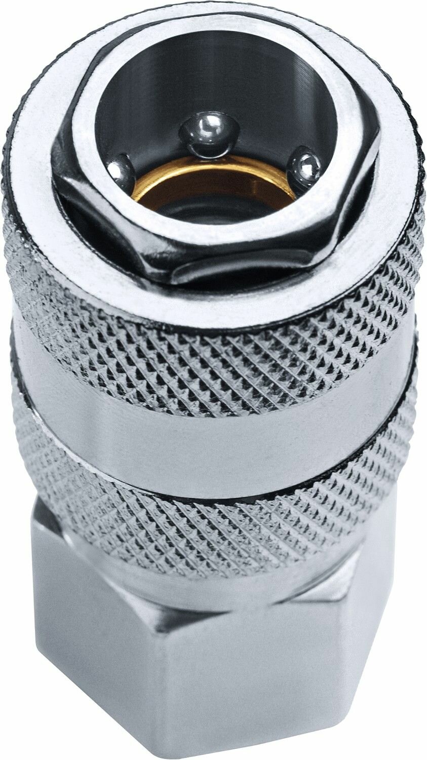 ЗУБР 3/8 F - рапид муфта, переходник, Профессионал (64910-3/8)