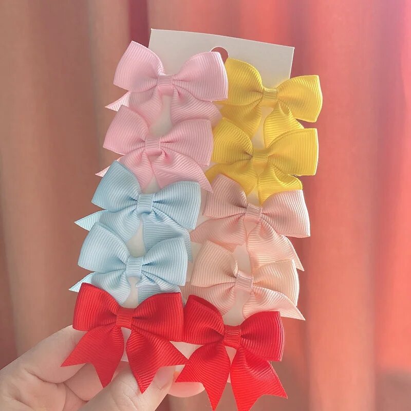 Заколки для волос BABY BOWS, 10 шт, цвет 530-2