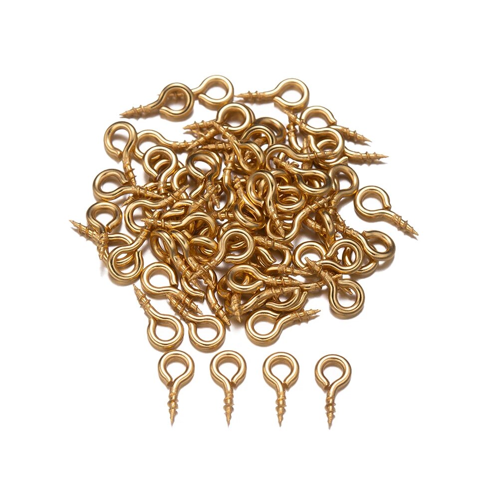 Мини-штифты из нержавеющей стали для ювелирных изделий 5x10mm, Gold
