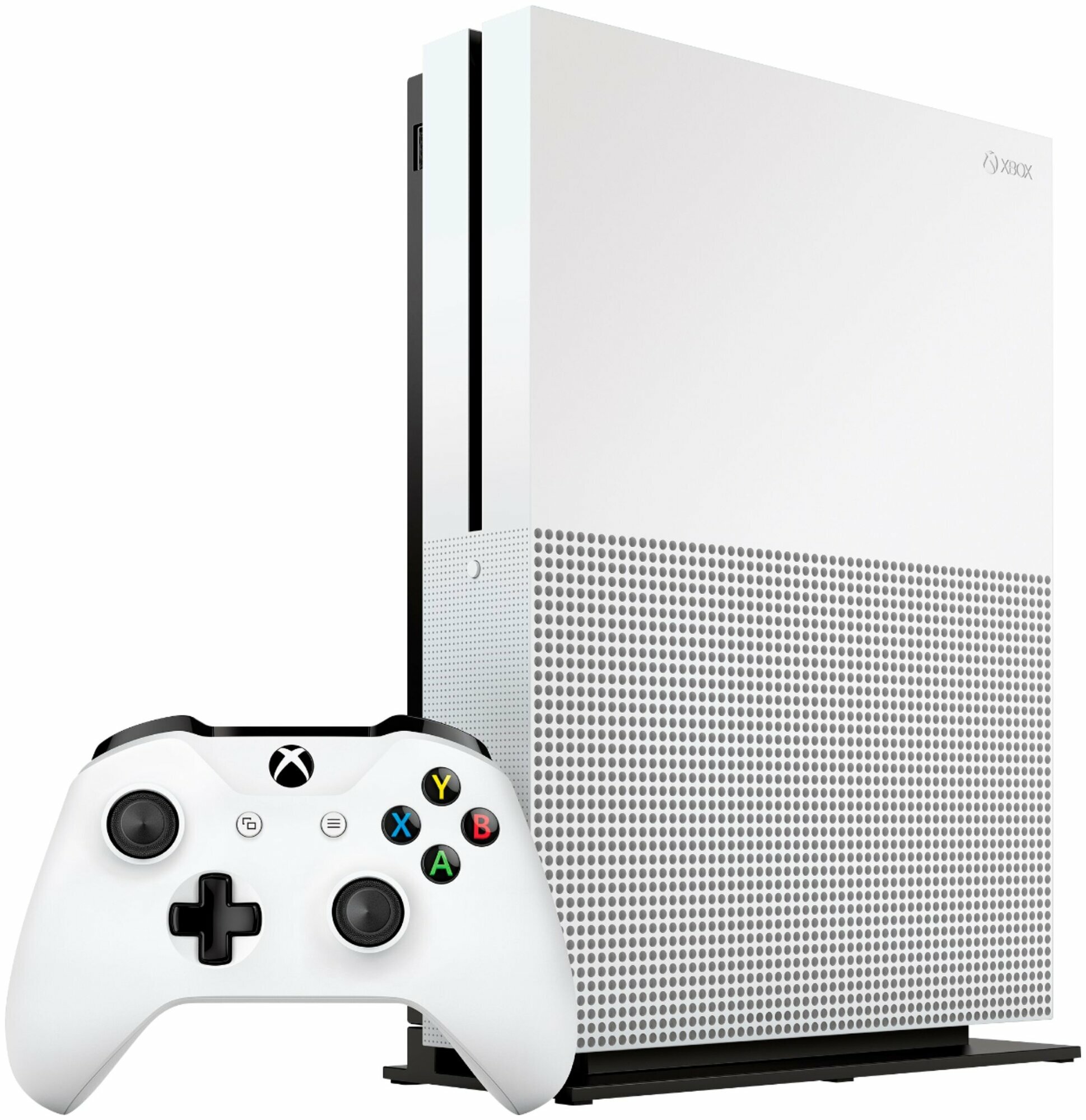 Игровая приставка Microsoft Xbox One S 500 ГБ HDD, без игр, белый (Уценка)