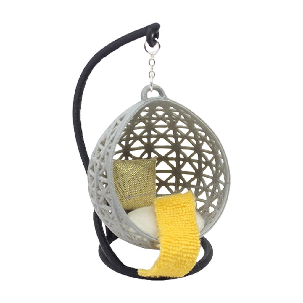 Корзина Кресло для Кукольных Домиков Качели Подвесная Миниатюрная Мебель Игровой Набор Детский Кукольный Дом Модель