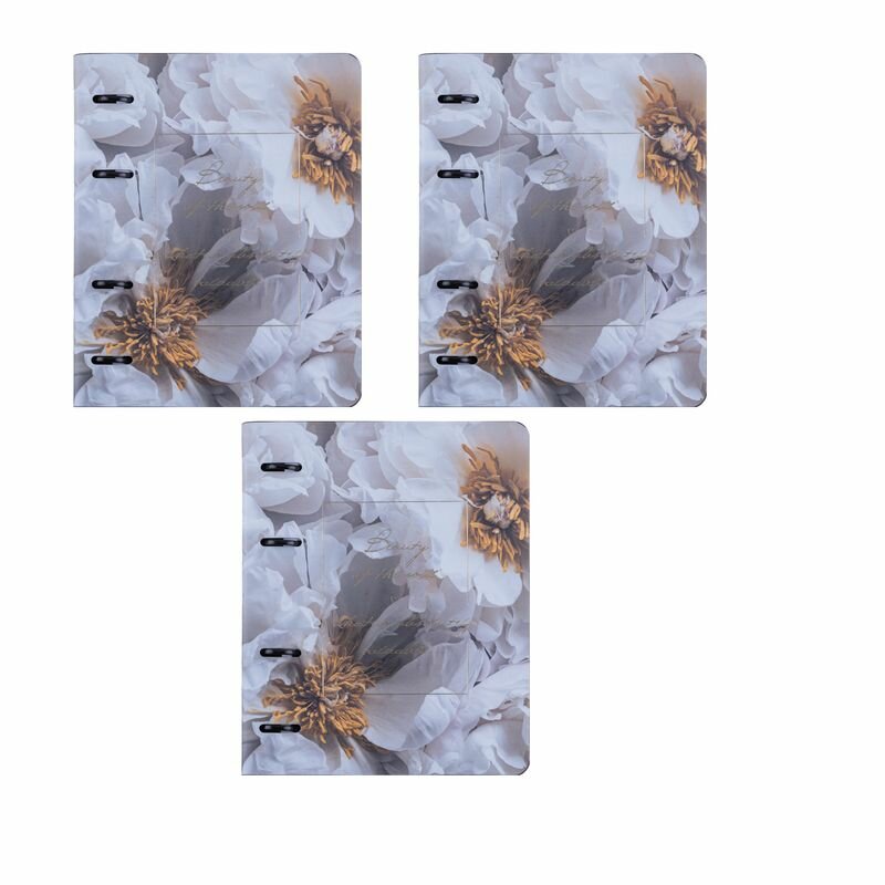 Infolio Study Тетрадь общая Beauty, цветы, 175 х 212 мм, 120 л, 3 уп.