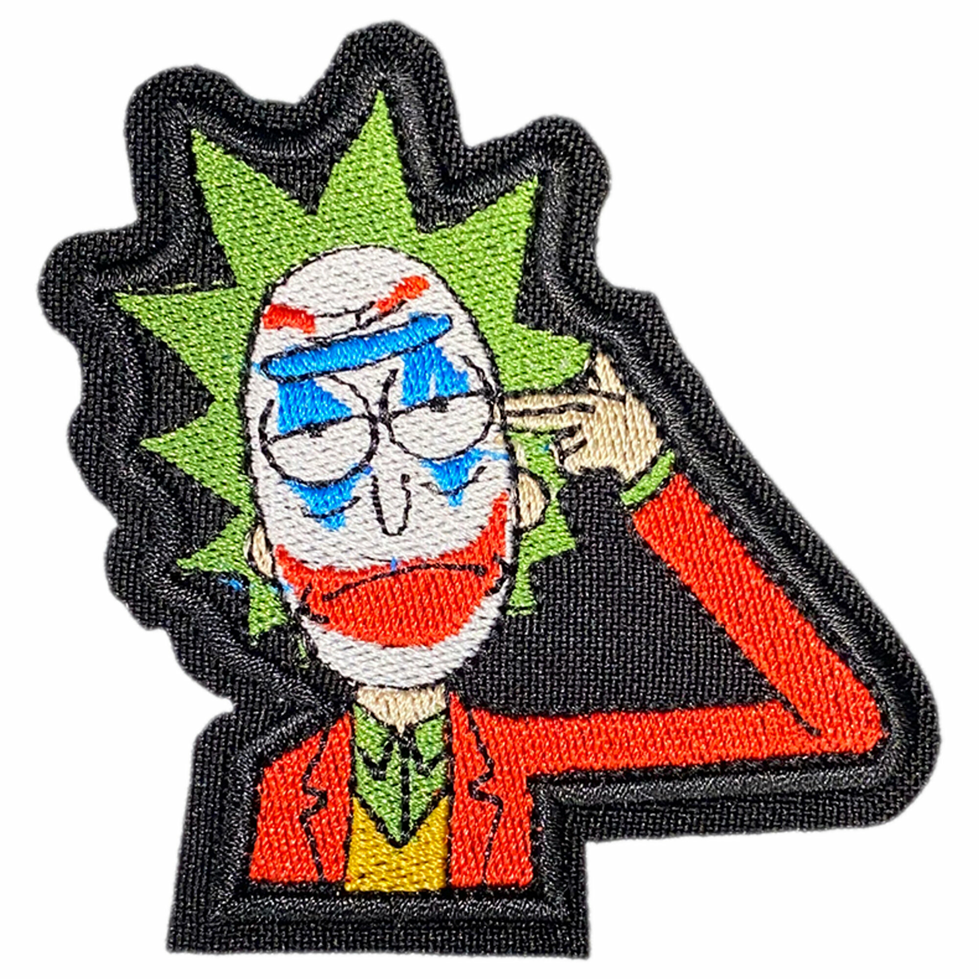 Нашивка, шеврон, патч (patch) Рик и Морти, размер 7,6*7,5 см, 1 шт.