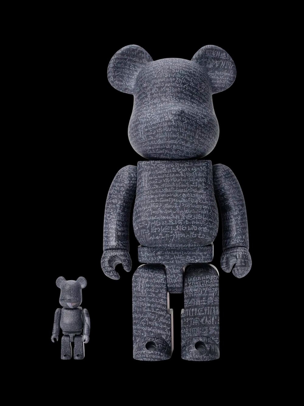 Коллекционная оригинальная фигура Bearbrick British Museum (The Rosetta Stone) 400% 100% / 28 см высота / ABS пластик