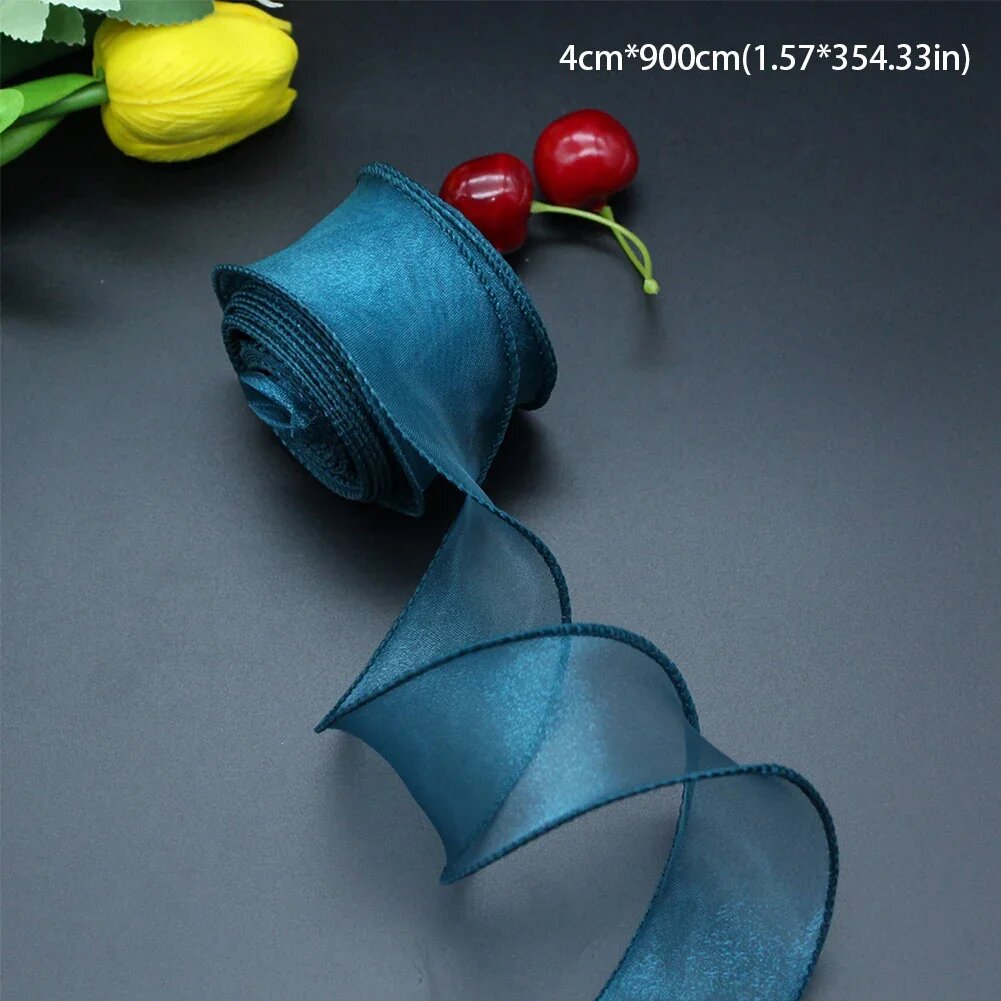 Шифоновая лента органза 10 м вискоза/полиэстер 4 см