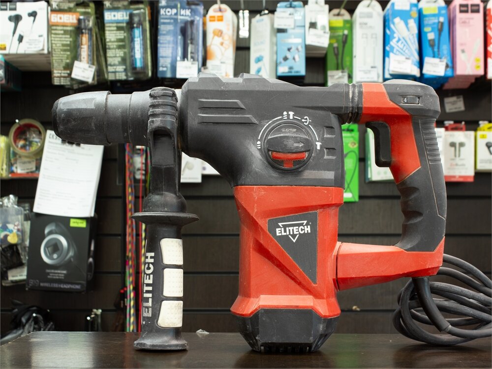 Перфоратор сетевой SDS-plus Elitech П 4-32ЭМ, 1100 Вт, 4.8 Дж