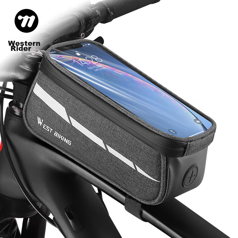 Xiqizhe Bicycle Handlebar Bag, Top Tube Bag, Phone Bag, Front Bag, Mountain And Road Bike Accessory