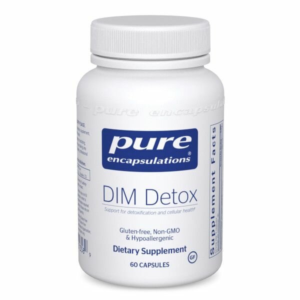 Pure Encapsulations, DIM Detox, детокс, 60 капсул