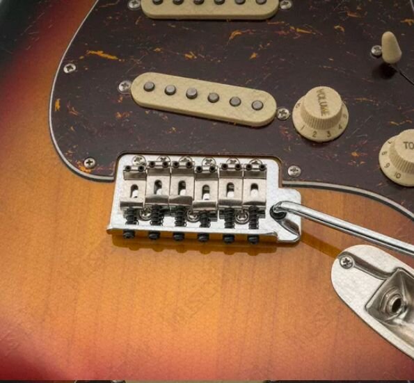 Бридж-тремоло WILKINSON 6-струнный ST для электрогитары Stratocaster хром. Толстый киль 13мм