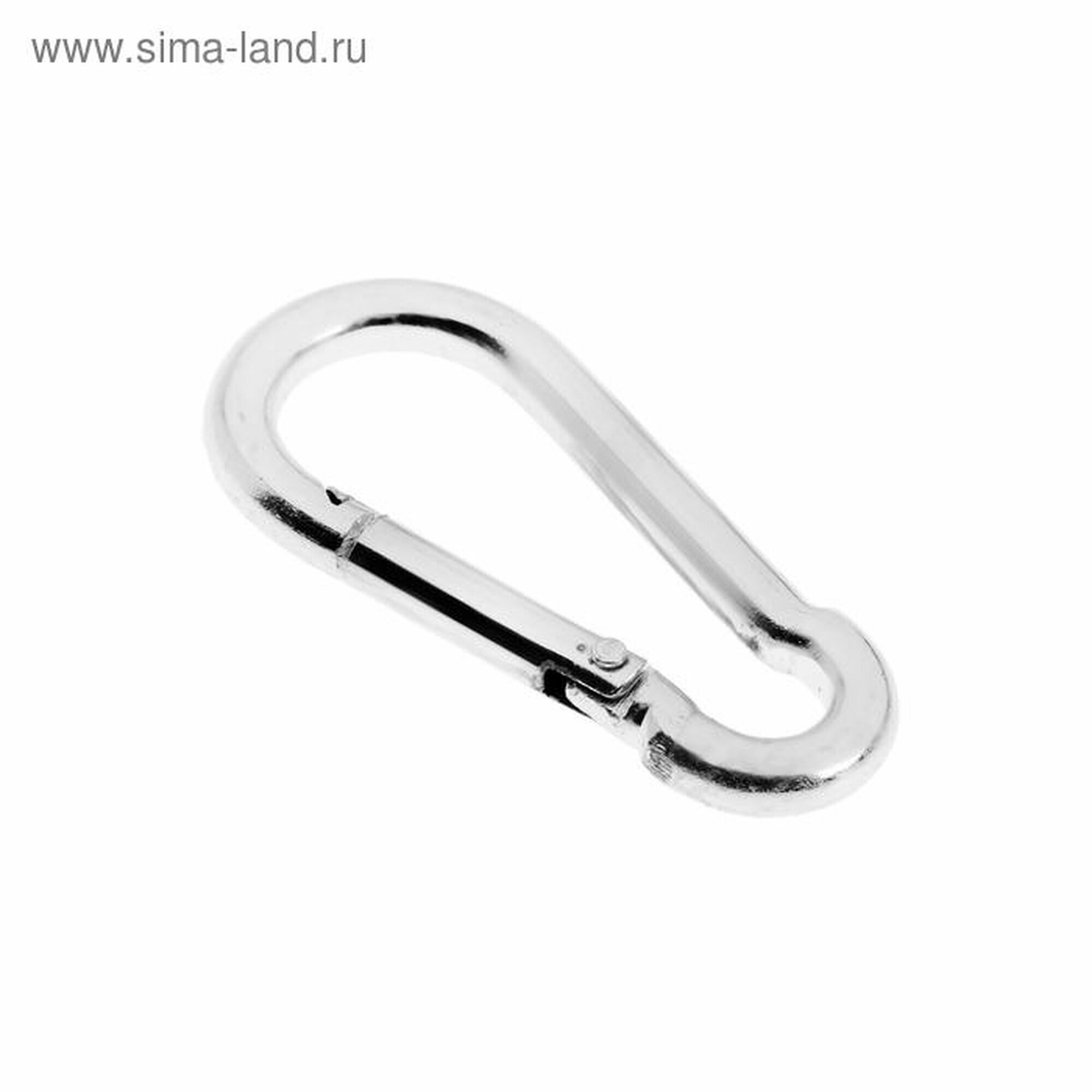 Карабин Тундра Krep DIN5299C, хромированный, оцинкованный, длина 80 мм