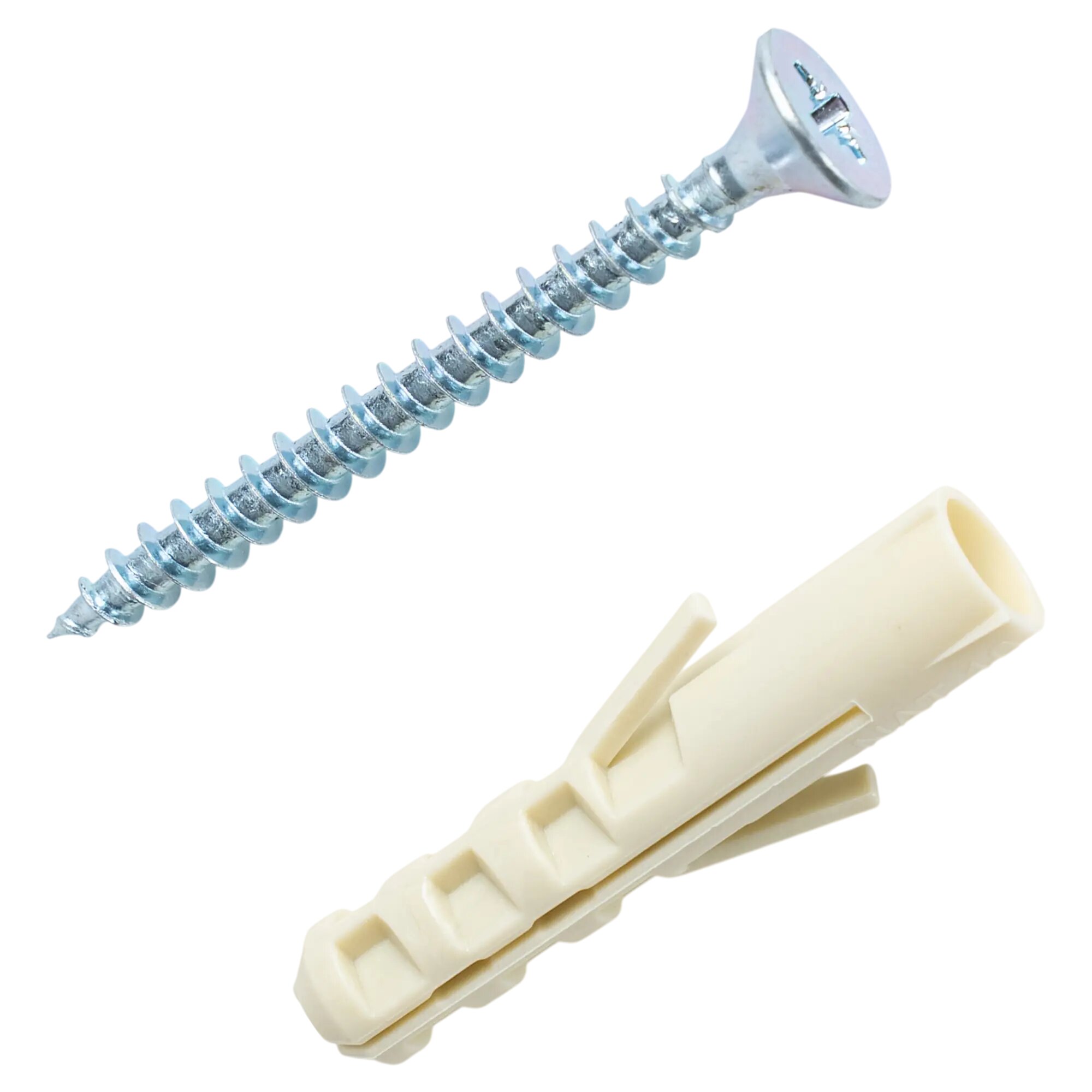 Sormat дюбель распорный нейлон 10x50 мм, набор 4 шт для крепления в бетоне.