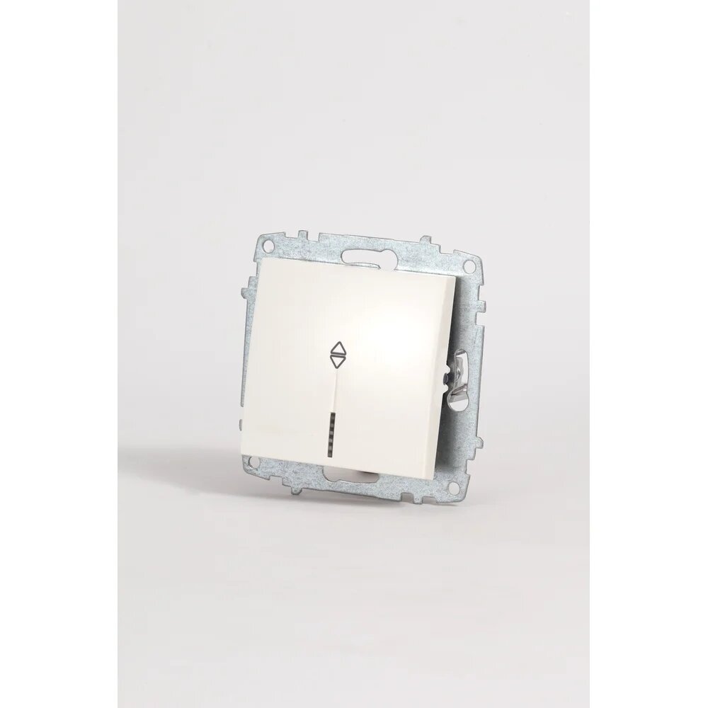 ELBI Zena Vega Белый Переключатель с подсветкой M+K 609-010200-210