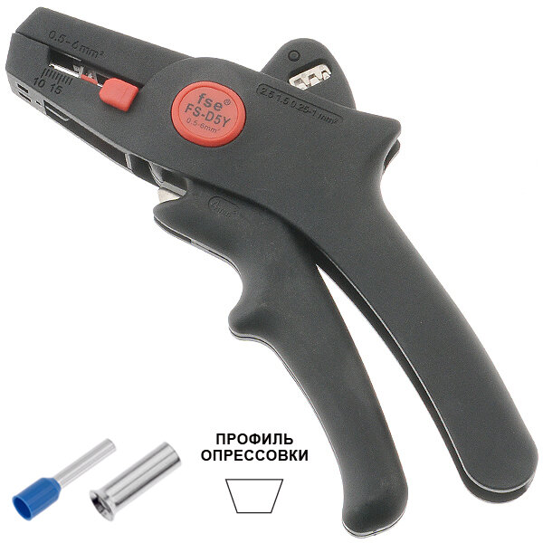 Инструмент для снятия изоляции проводов 0,5-6 кв. мм FSE FS-D5Y